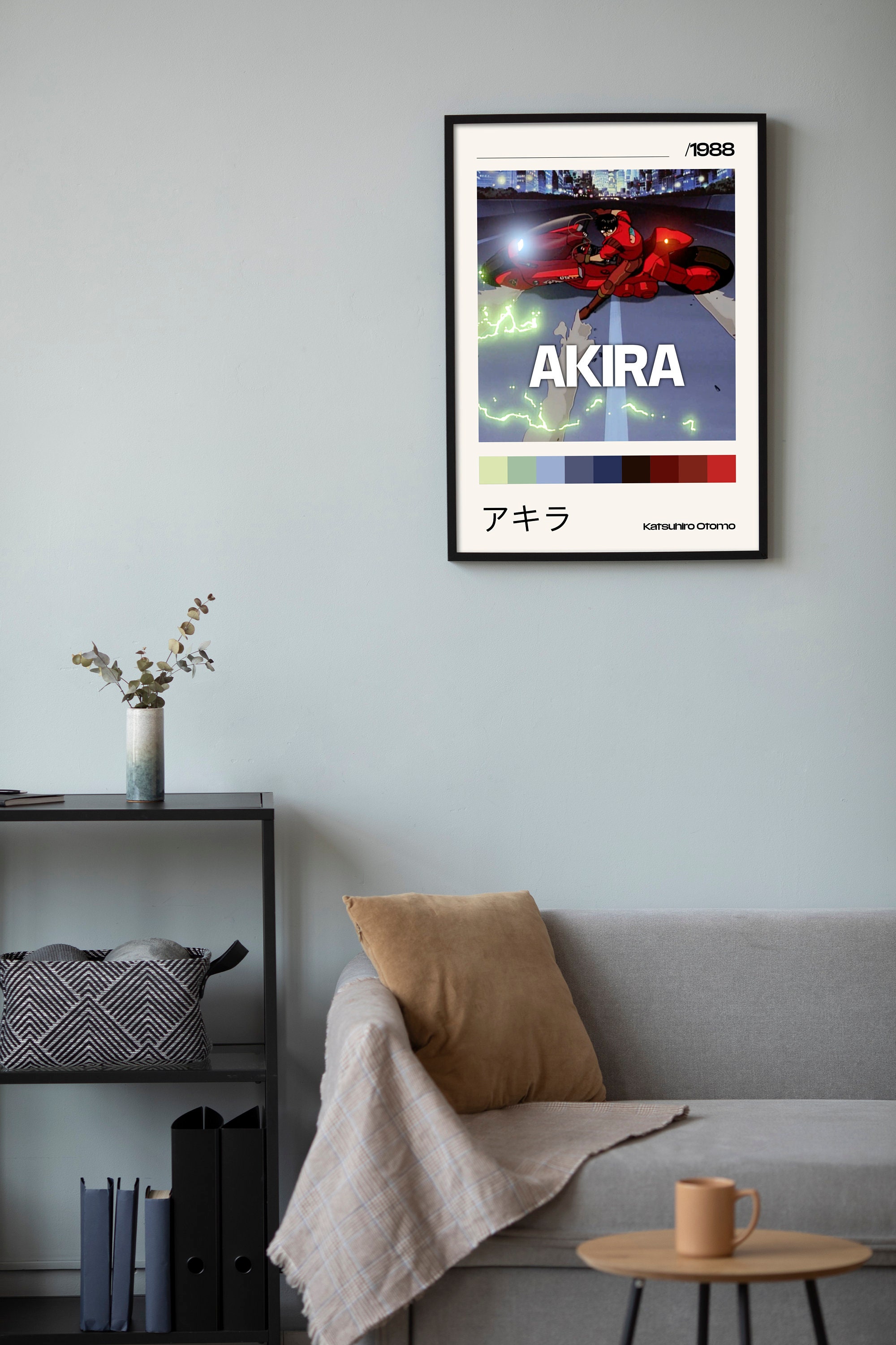 Akira Movie Poster Colour Palette Poster Minimalist Movie Poster Anime ...