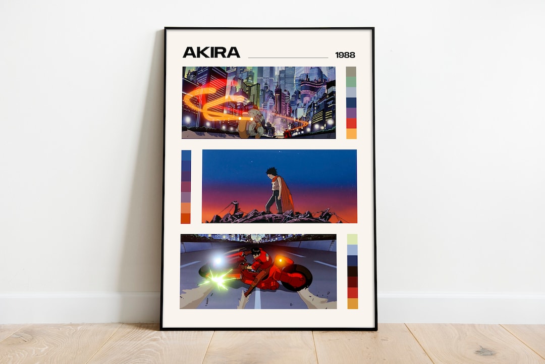 Akira Movie Poster Colour Palette Poster Minimalist Movie Poster Studio ...