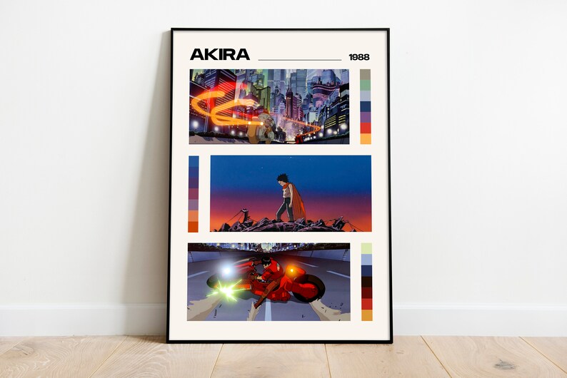 Akira Movie Poster Colour Palette Poster Minimalist Movie Poster Studio ...