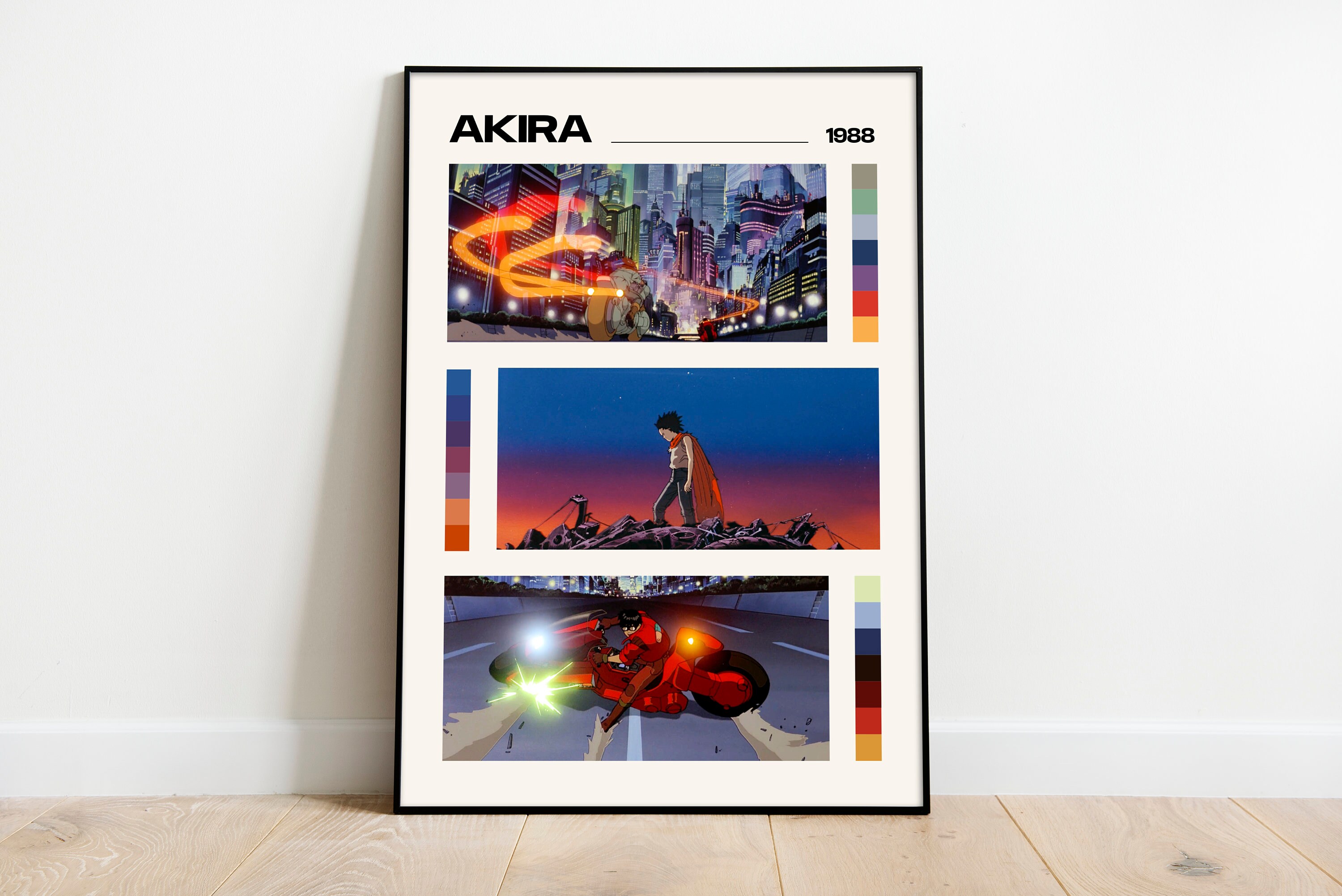 Akira Movie Poster Colour Palette Poster Minimalist Movie Poster Studio ...