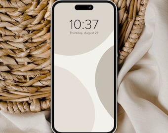 Neutral Aesthetic Phone Wallpaper Modern, Abstract Wallpaper Mobile ...