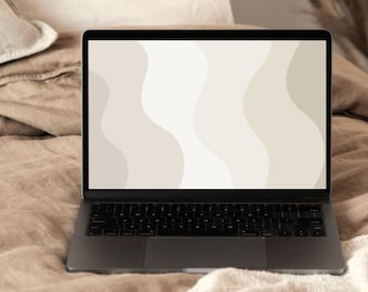 Aesthetic Boho Digital Wallpaper MacBook Desktop Laptop Minimalist ...