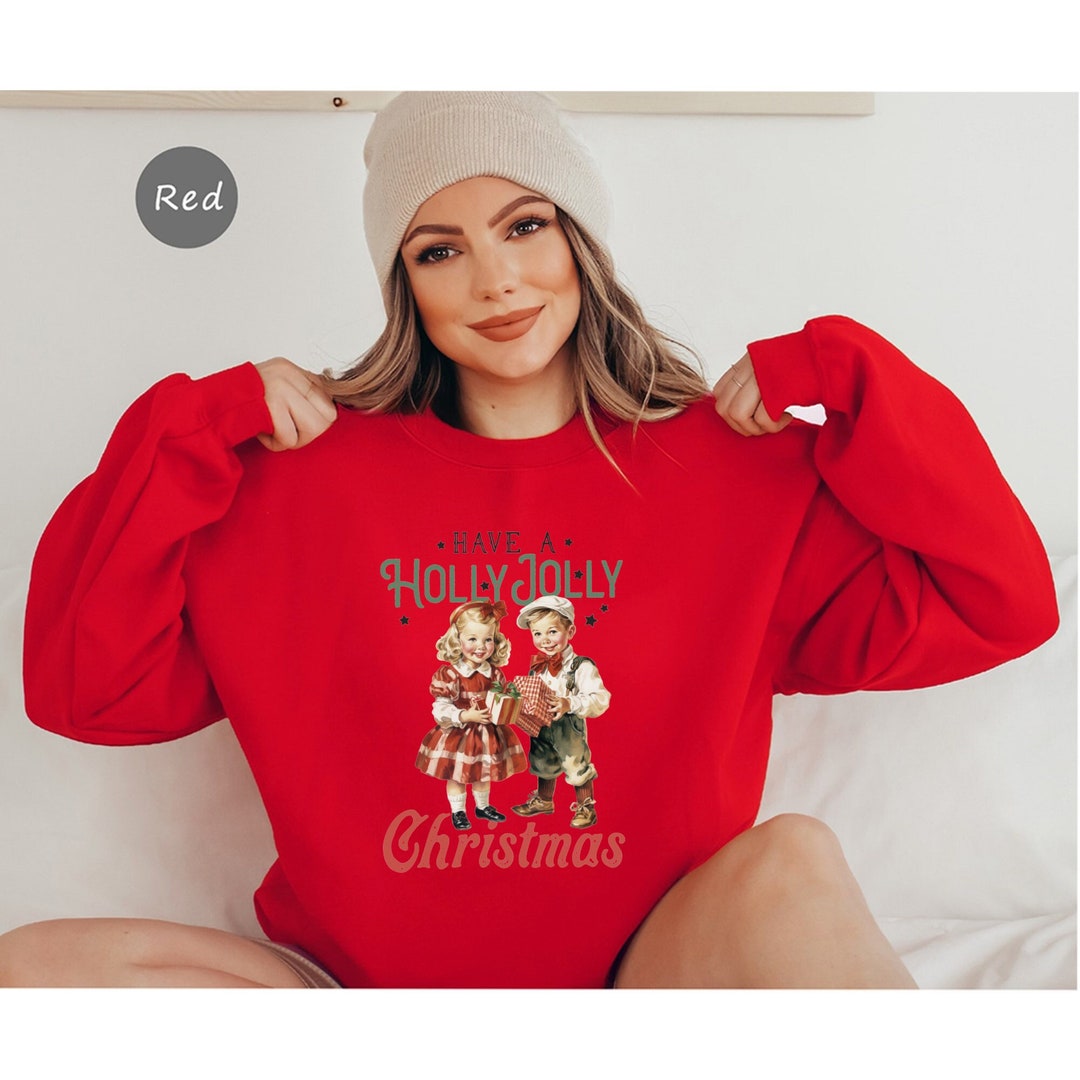 Holly Christmas Holly Jolly T-shirt Xmas Sweatshirt - Etsy