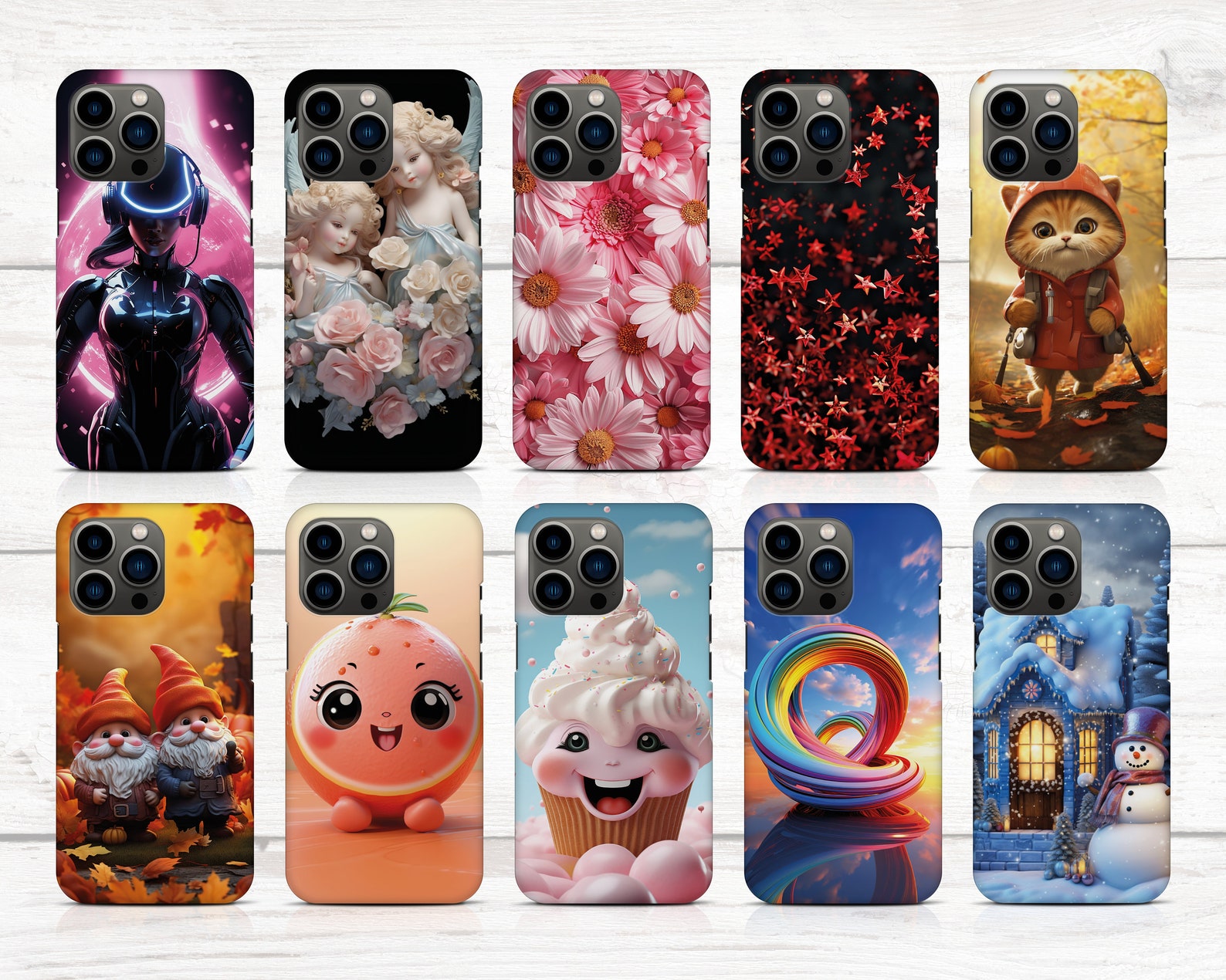 20 Phone Case Sublimation Bundles, PNG Sublimate Phone Case, 3D Print ...