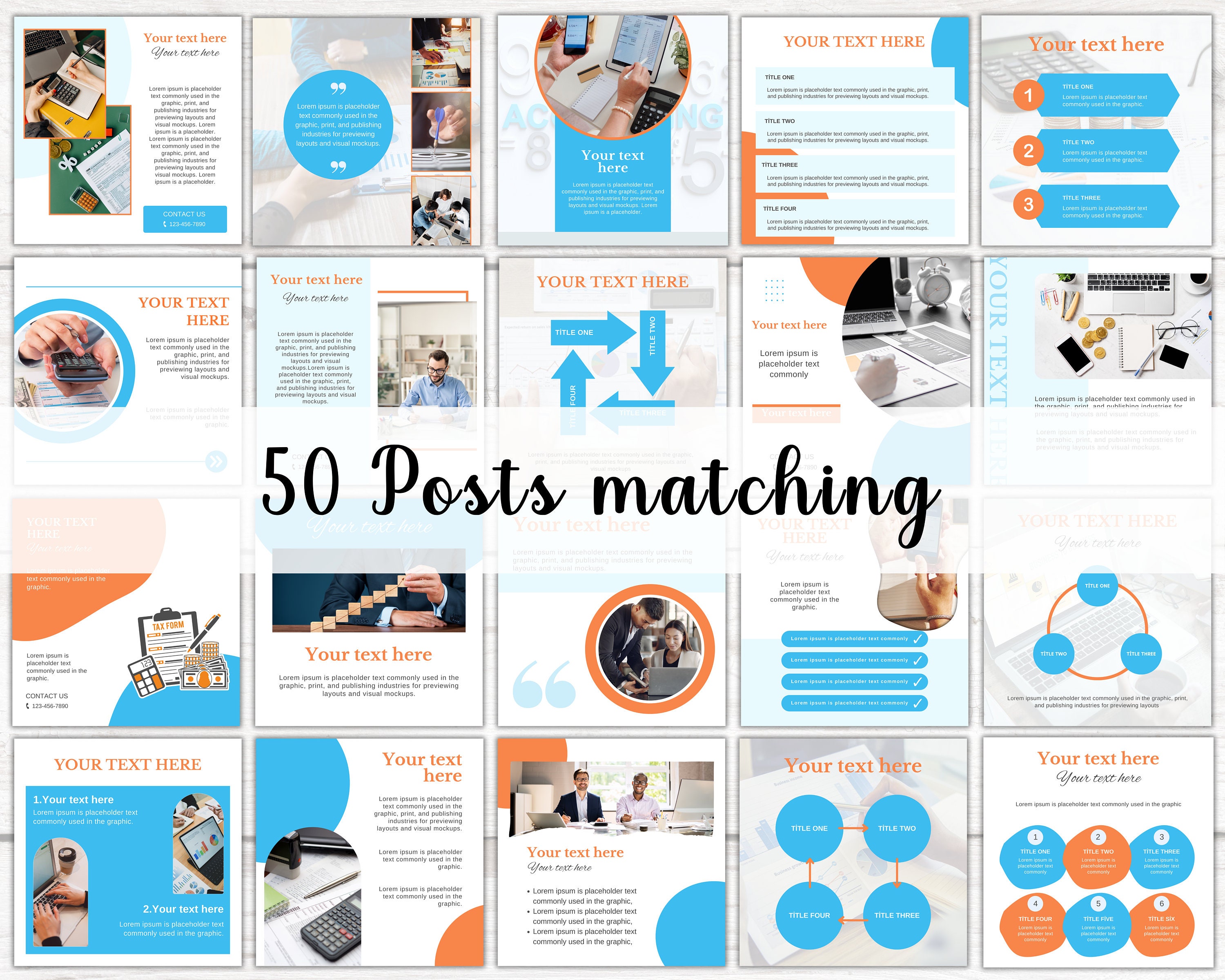 Accounting Instagram Template, Accountant Instagram Post Canva ...