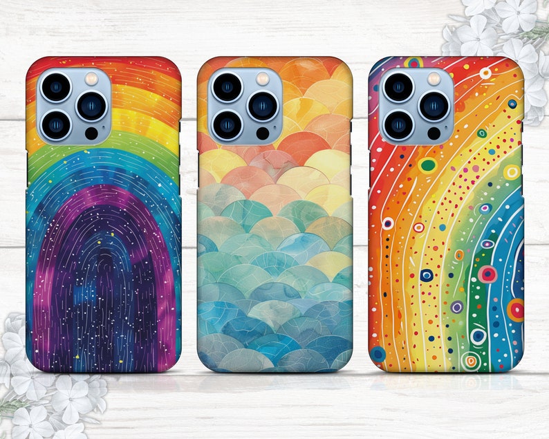 6 Rainbow Sublimation Designs, iPhone Sublimation Case, Sublimation ...