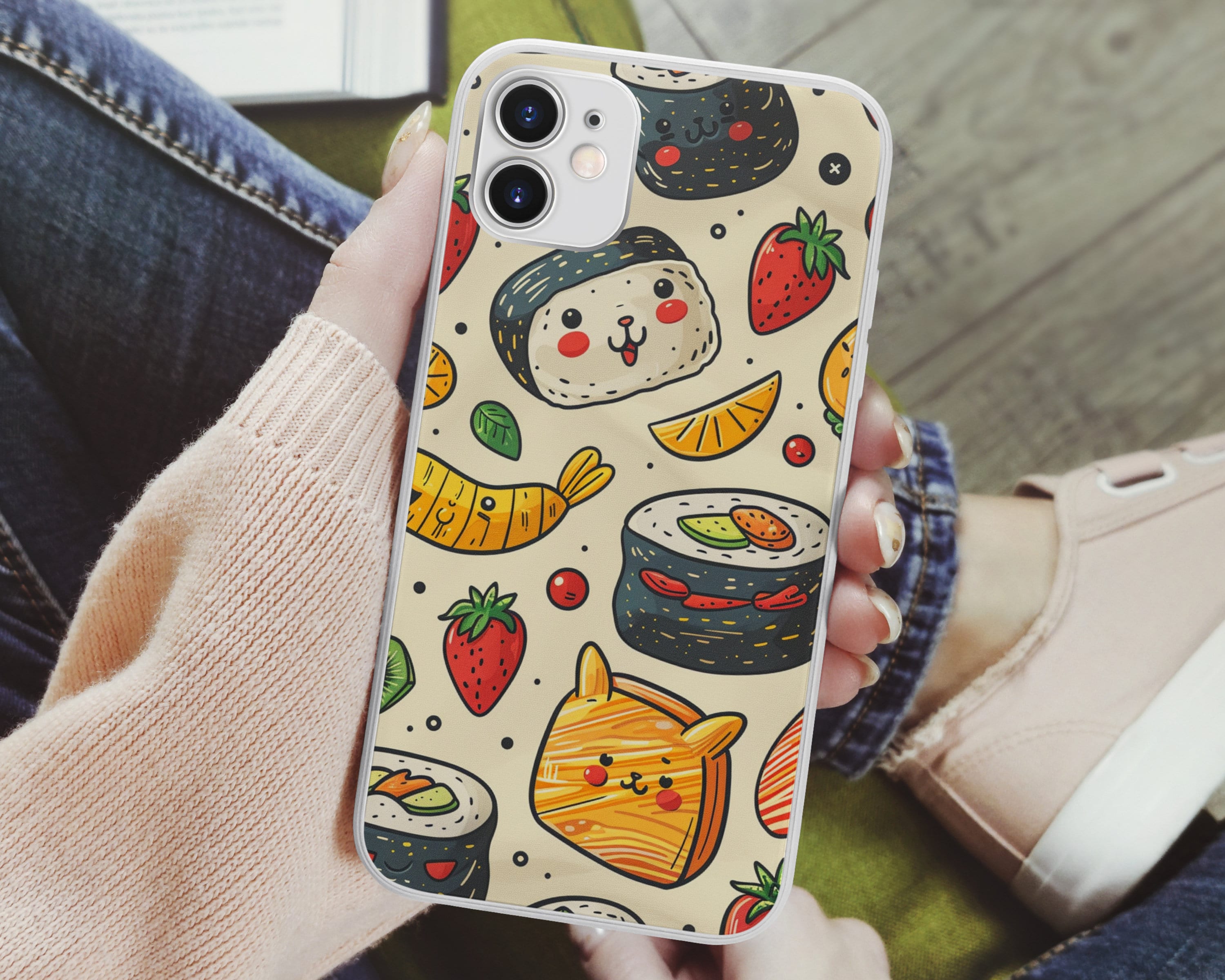 20 Kawaii Food Phone Case PNG Bundle ,phone Designs for Sublimation ...