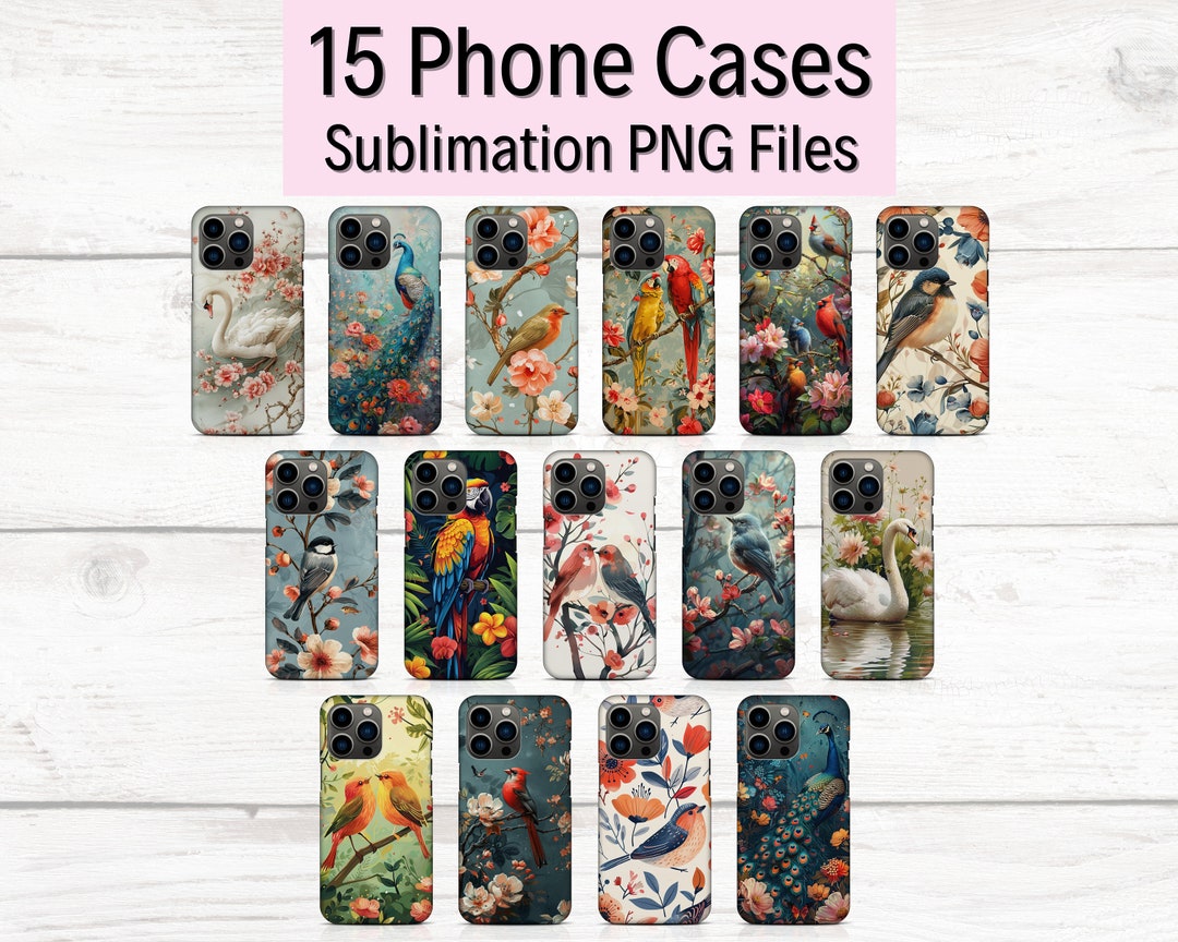 15 Spring Birds Phone Cases Sublimation, Phone Case Bundle, iPhone Case ...