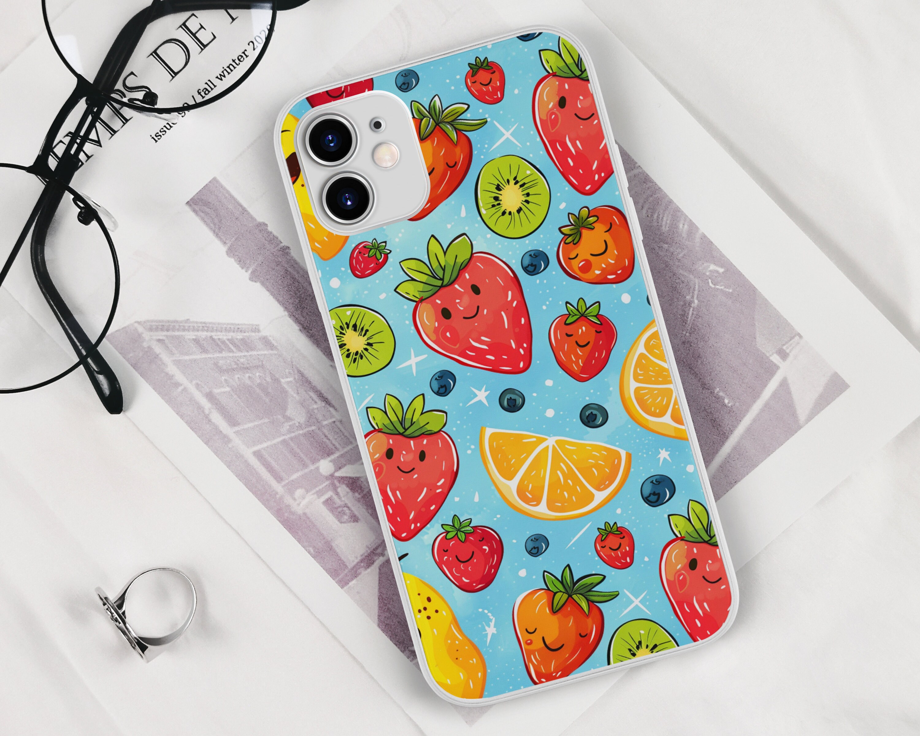 20 Kawaii Food Phone Case PNG Bundle ,phone Designs for Sublimation ...