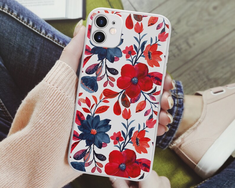 15 Watercolor Flowers Phone Designs for Sublimation, PNG Print Phone ...