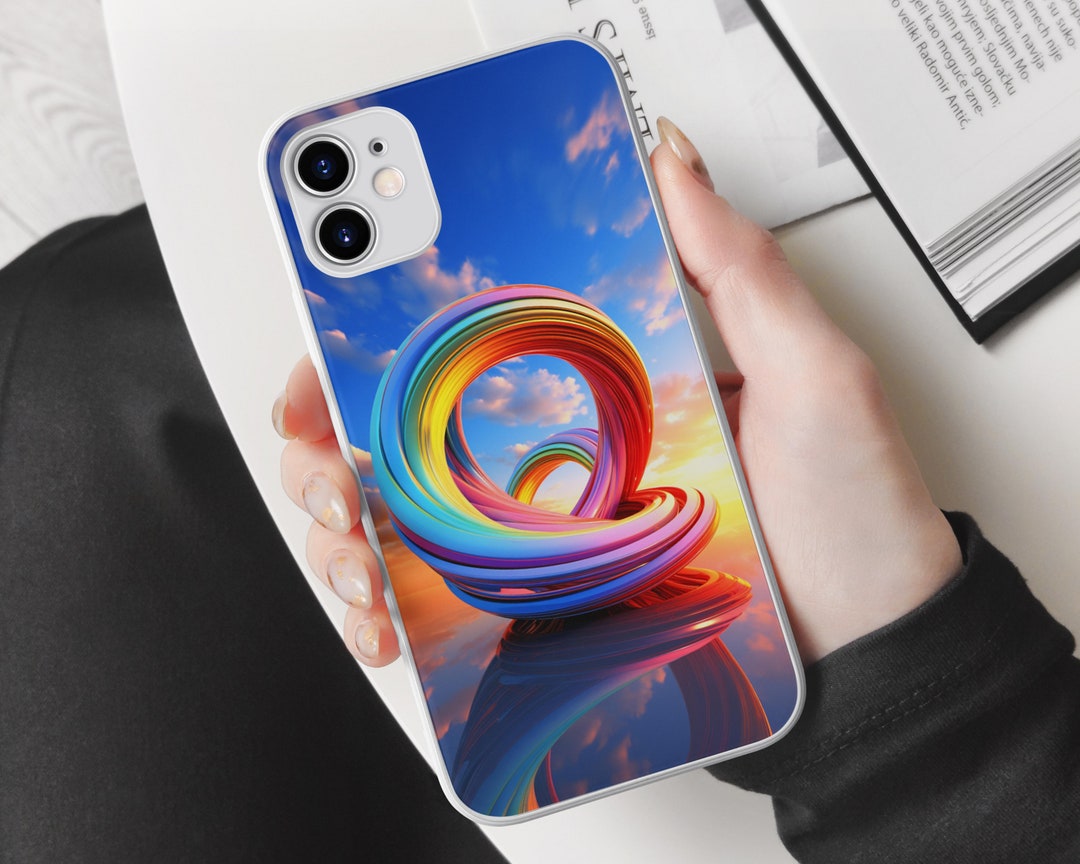 3D Rainbow Phone Case Template, 3D Printed Phone Cases, Rainbow Phone ...