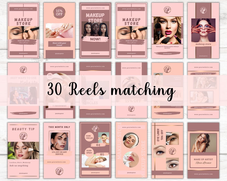 241 Makeup Instagram Template, Instagram Template Beauty Salon, MUA ...
