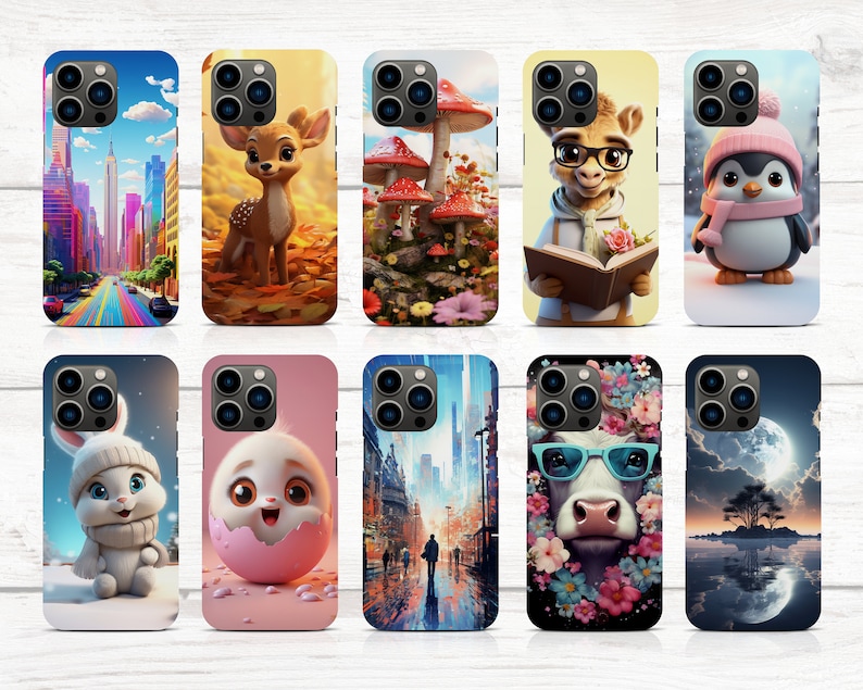 Phone Case Bundle Sublimation, 3D Phone Case Design, Phone Sublimation ...