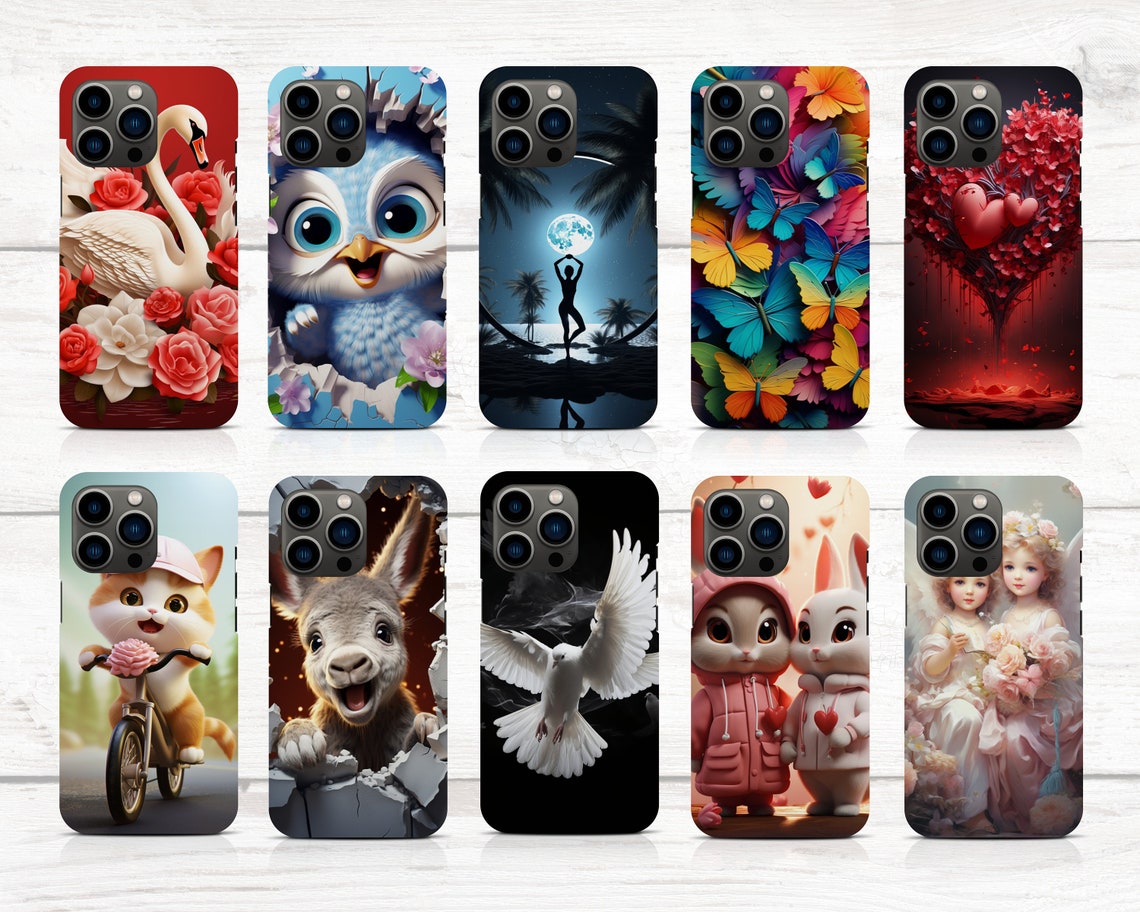 Phone Case Bundle Sublimation, 3D Phone Case Design, Phone Sublimation ...