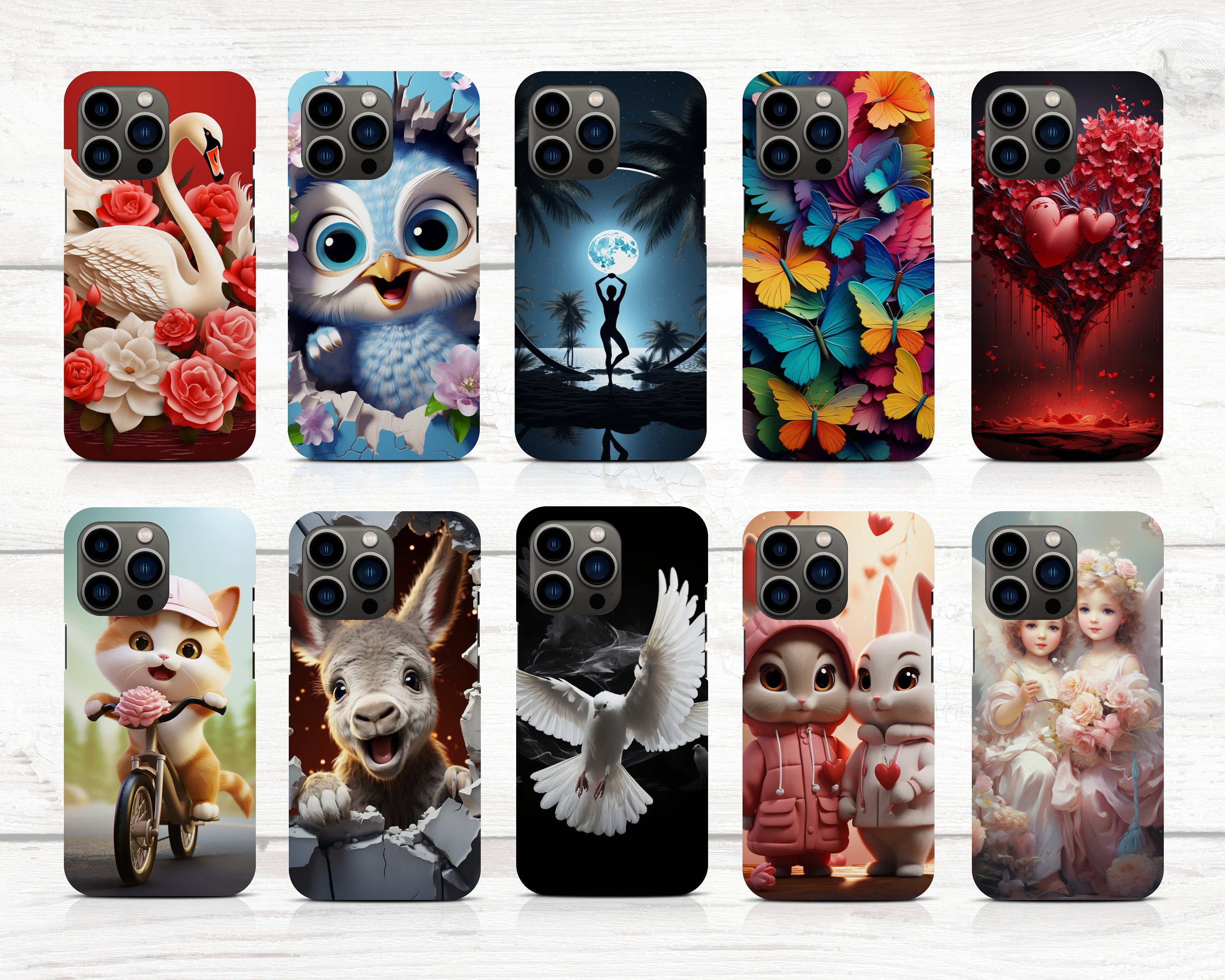 Phone Case Bundle Sublimation, 3D Phone Case Design, Phone Sublimation ...
