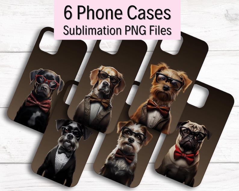 3D Dogs iPhone Sublimation Cases, Phone Case Template SVG, Custom ...