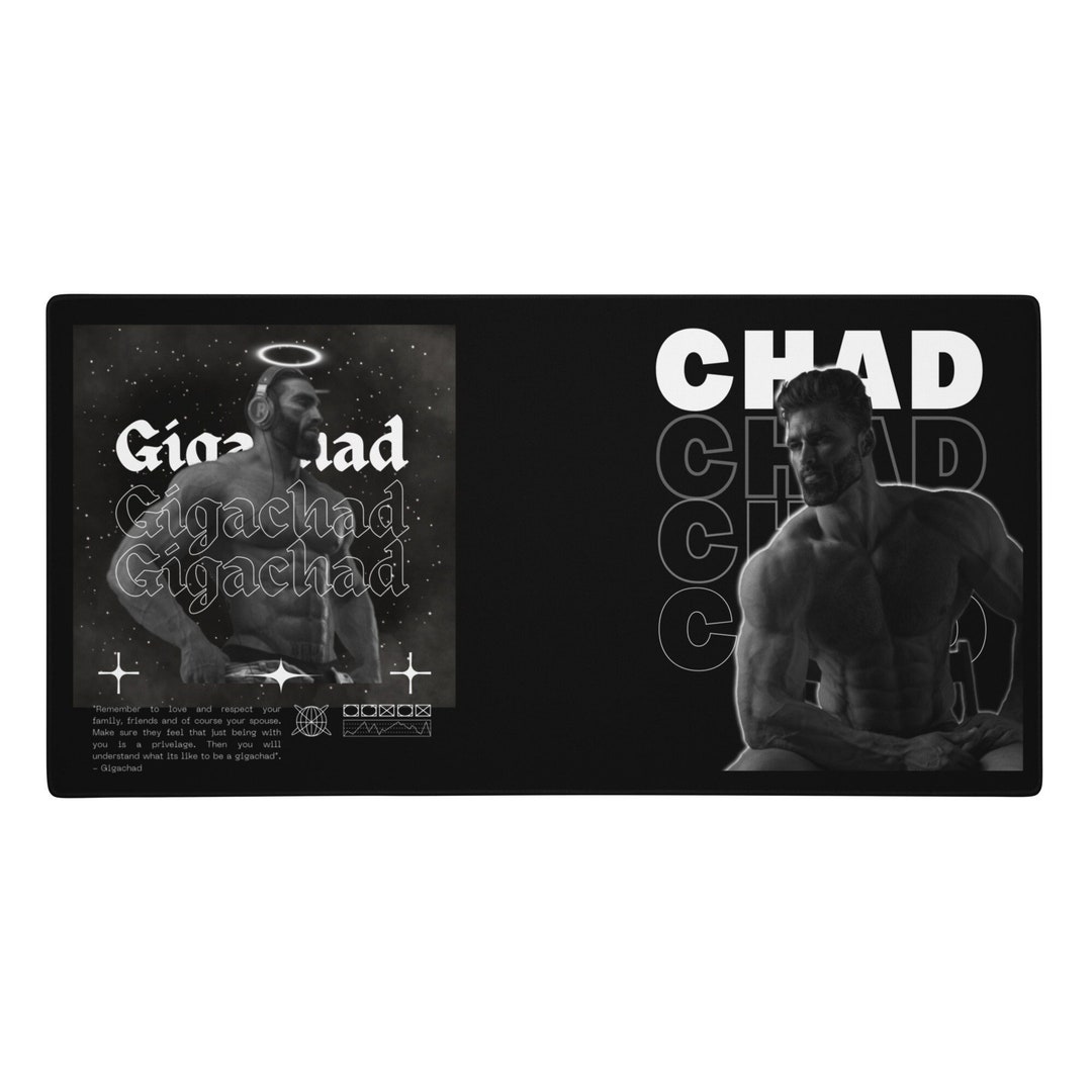 Giga Chad, Funny Meme Aesthetic Chad Gaming Mouse Pad - Etsy Australia
