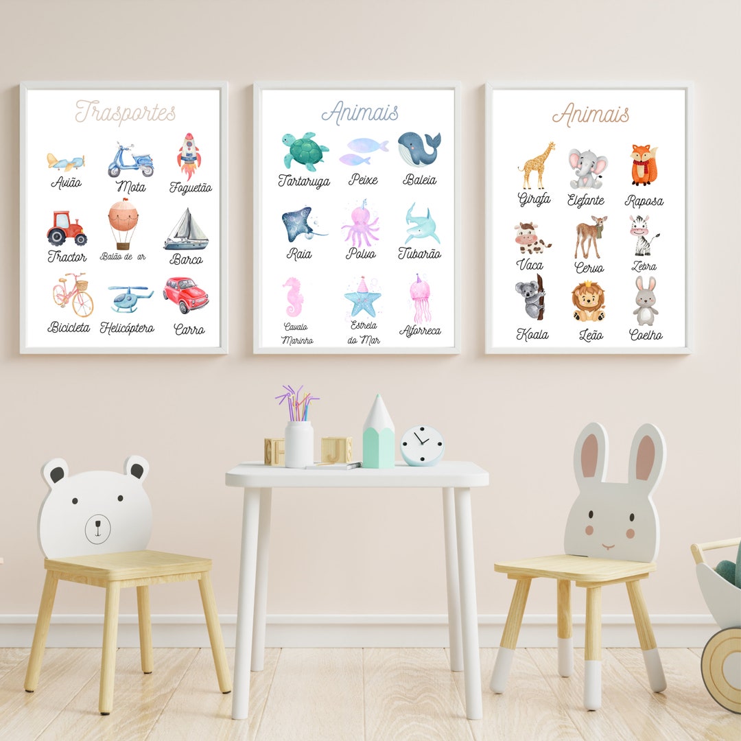 Portugues Educacional Posters, Homeschool Prints, Montessori Classroom ...