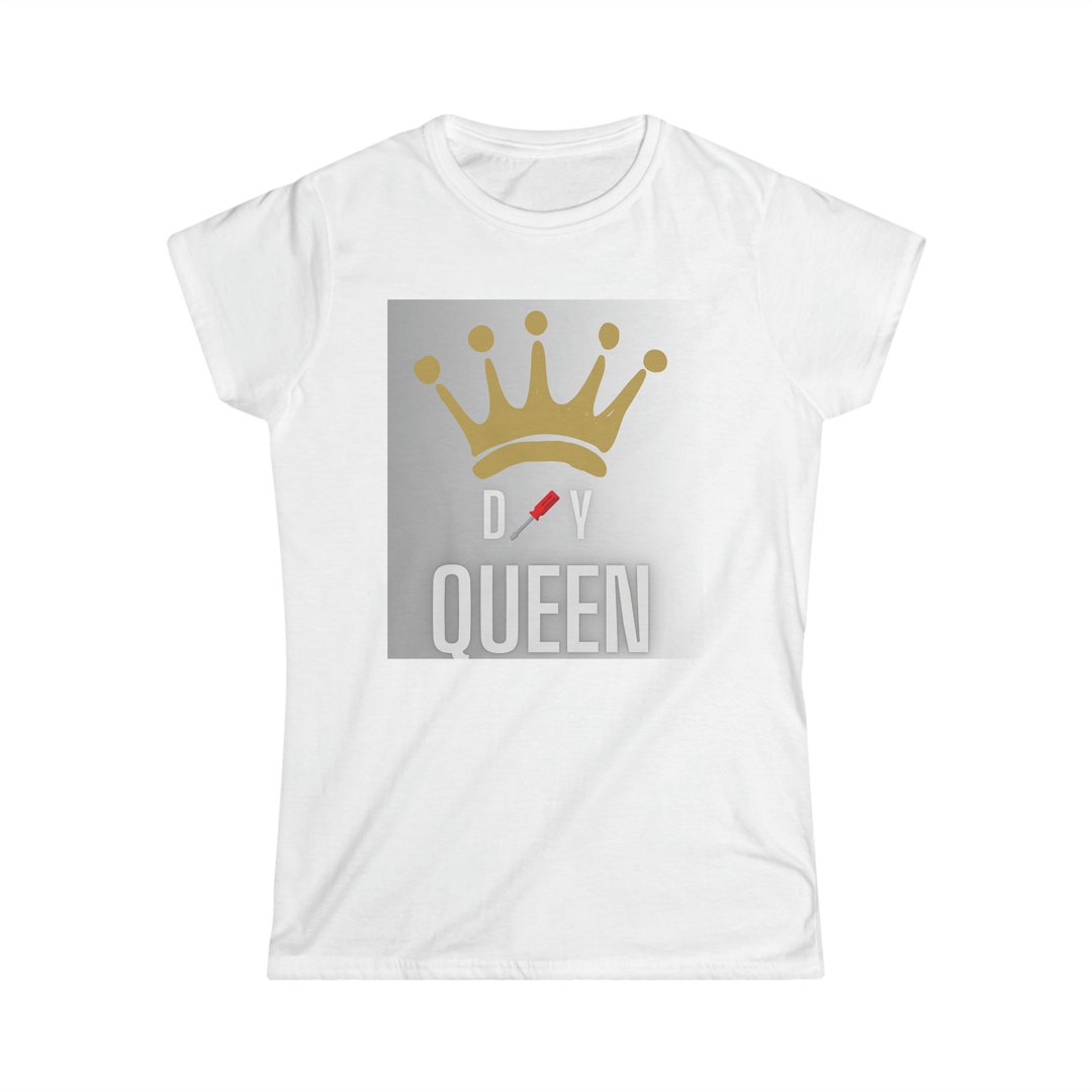 DIY Queen Tee Shirt cotton Couple King Queen Style T-shirt for Womam ...