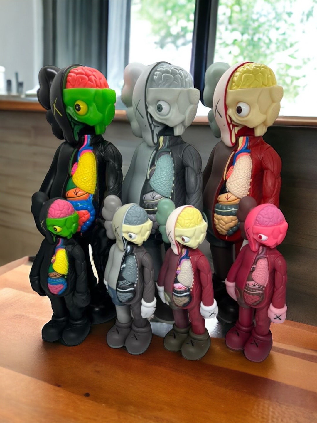 Buy KAWS Skeleton Inspired Anatomy Companion Figure 20cm & 37cm Home ...