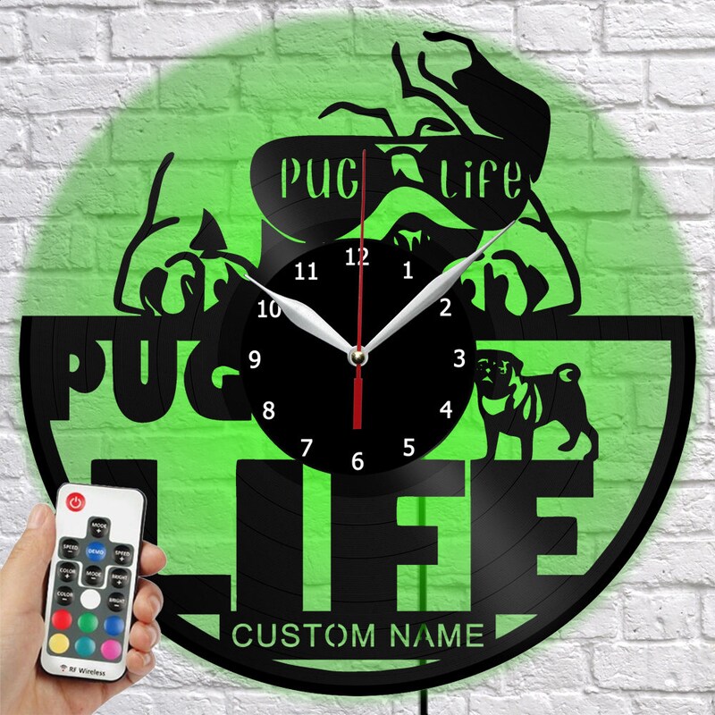 Pug Clock - Etsy