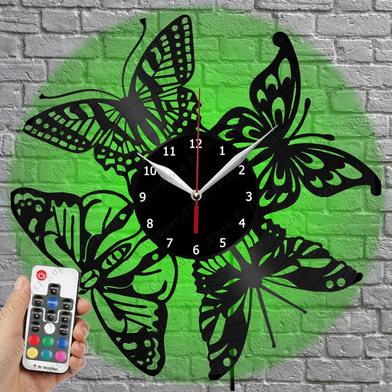 Butterfly Clock - Etsy