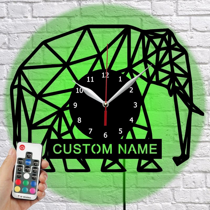 Elephant Clock - Etsy