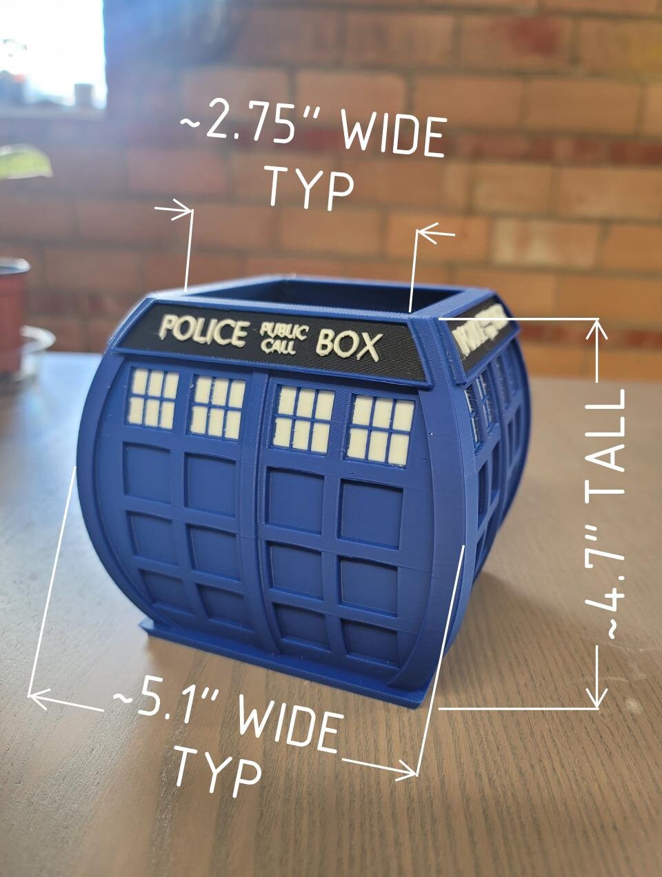 Tardis-inspired Plant Pot - Etsy