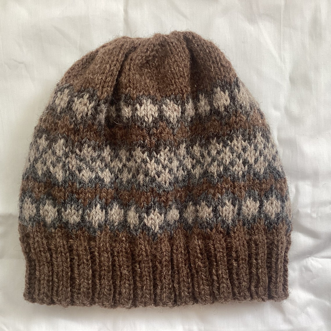 The Shepherds Beanie Hat PDF Digital Knitting Pattern. Fair Isle. - Etsy
