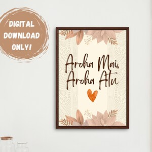 Maori Digital Print / Aroha / Te Reo Maori / New Zealand Art / - Etsy