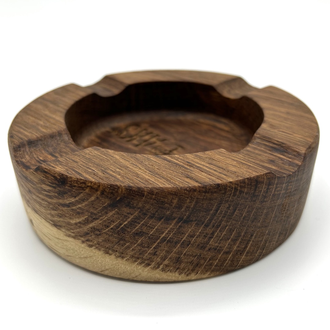 Cigar Ashtray Handcrafted Luxury French Oak, Premium Quality, Elegant ...