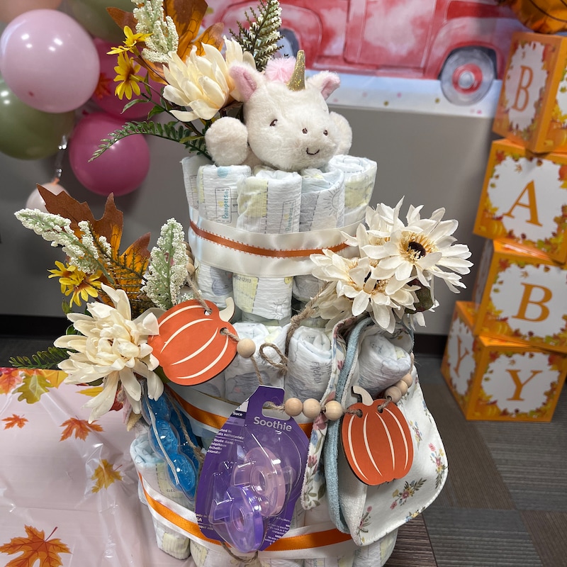 Pumpkin Diaper Cake - Etsy