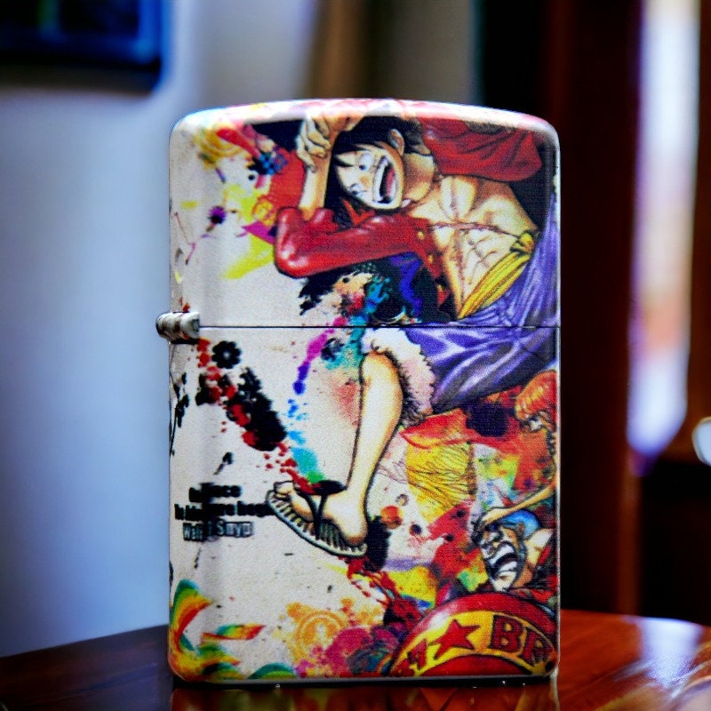 Anime Inspired Lighter Luffy Poster Design Anime-themed - Etsy