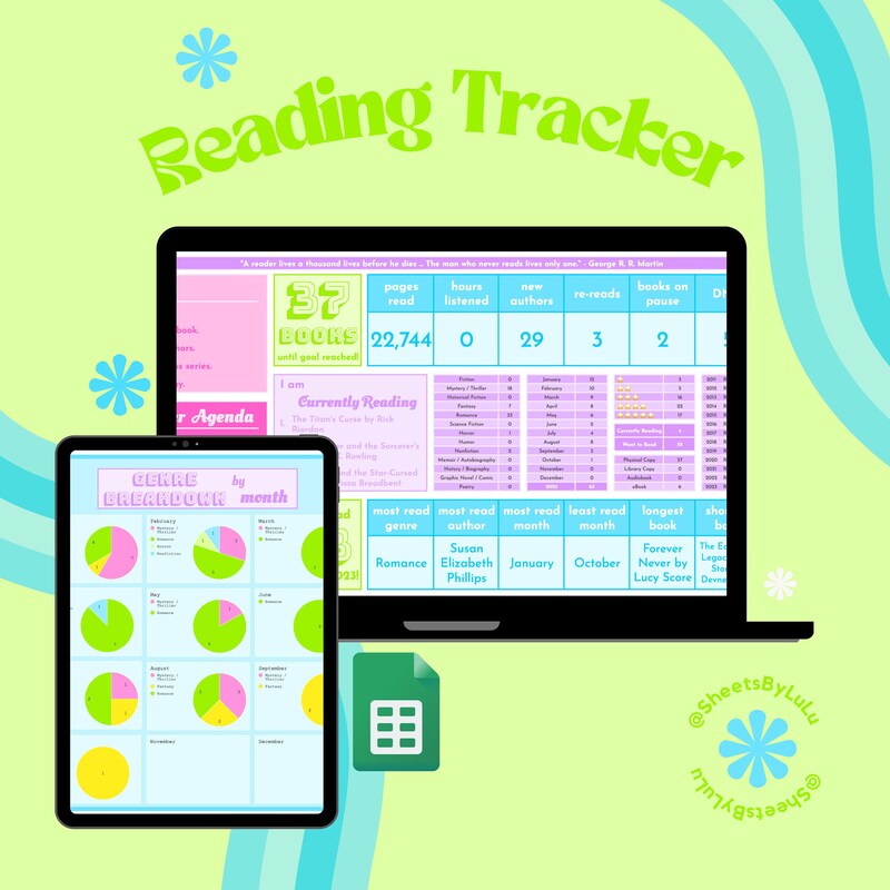 Reading Goal Tracker - Etsy