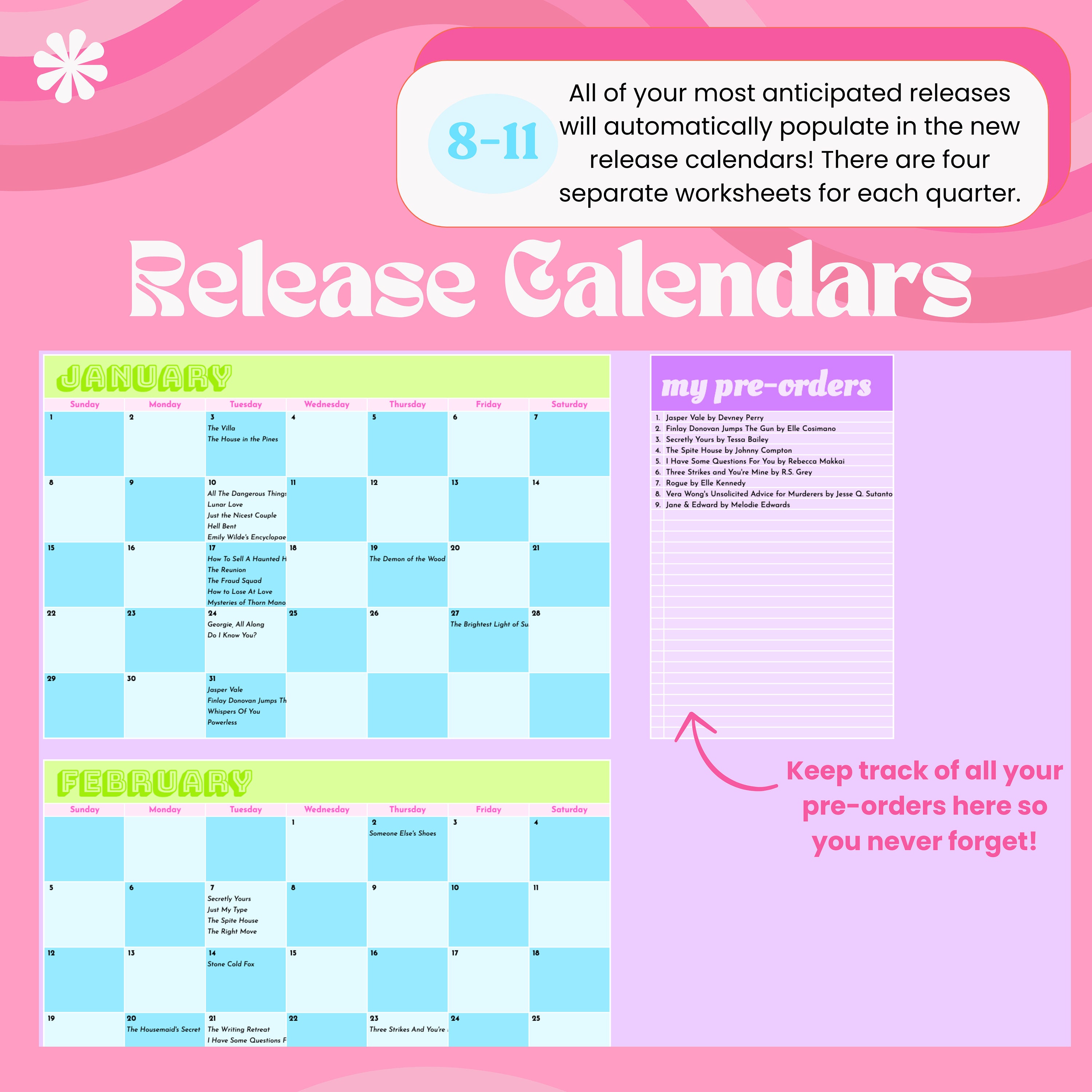 Digital Reading Tracker Book Tracker Spreadsheet Digital Book Log ...