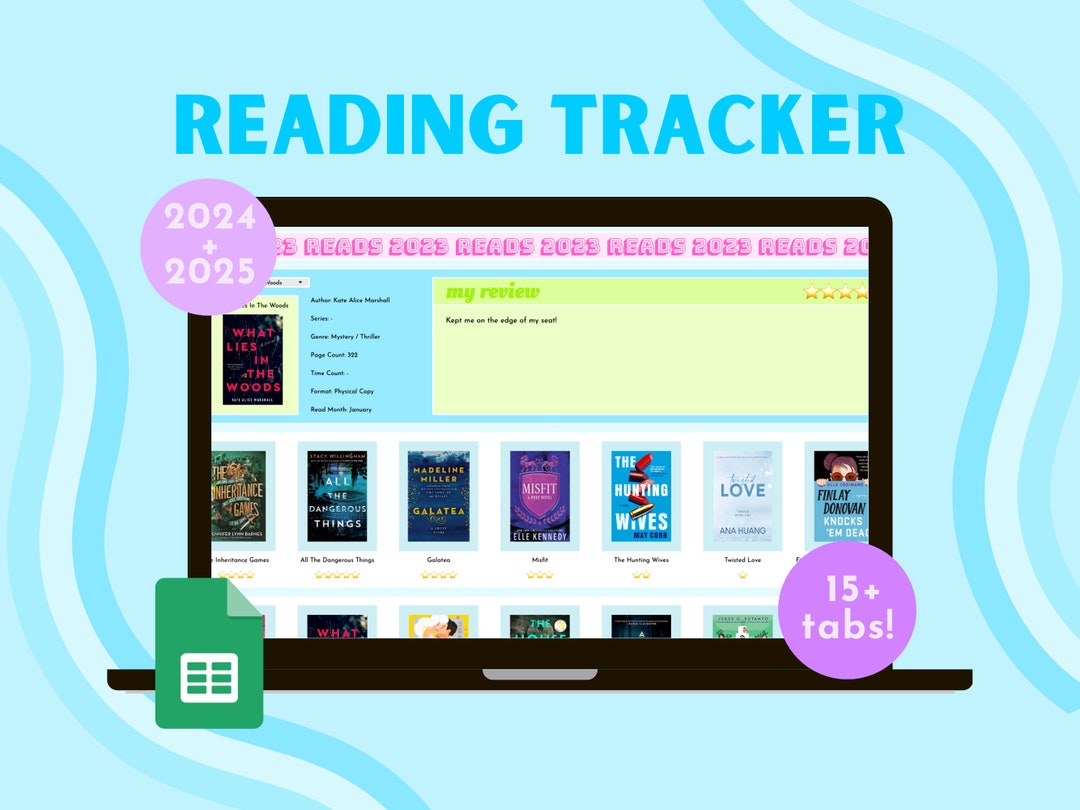 Book Tracker Spreadsheet | Reading Planner, TBR Log & Genre Statistics ...