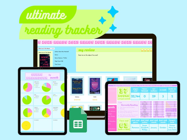 Ultimate Reading Tracker | Digital Tracker | Book Tracker | Reading ...