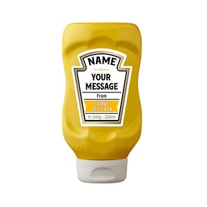 Personalised Mustard Label, Custom Mustard Sauce With Name, Funny Gift ...