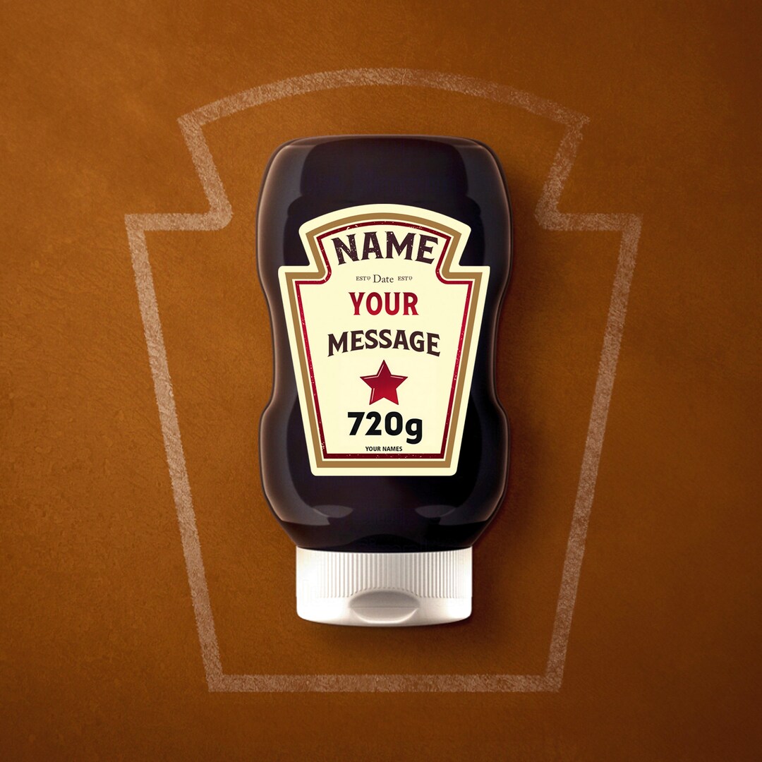 Personalized BBQ Sauce Label, Custom BBQ Sauce Sticker With Name, Funny ...