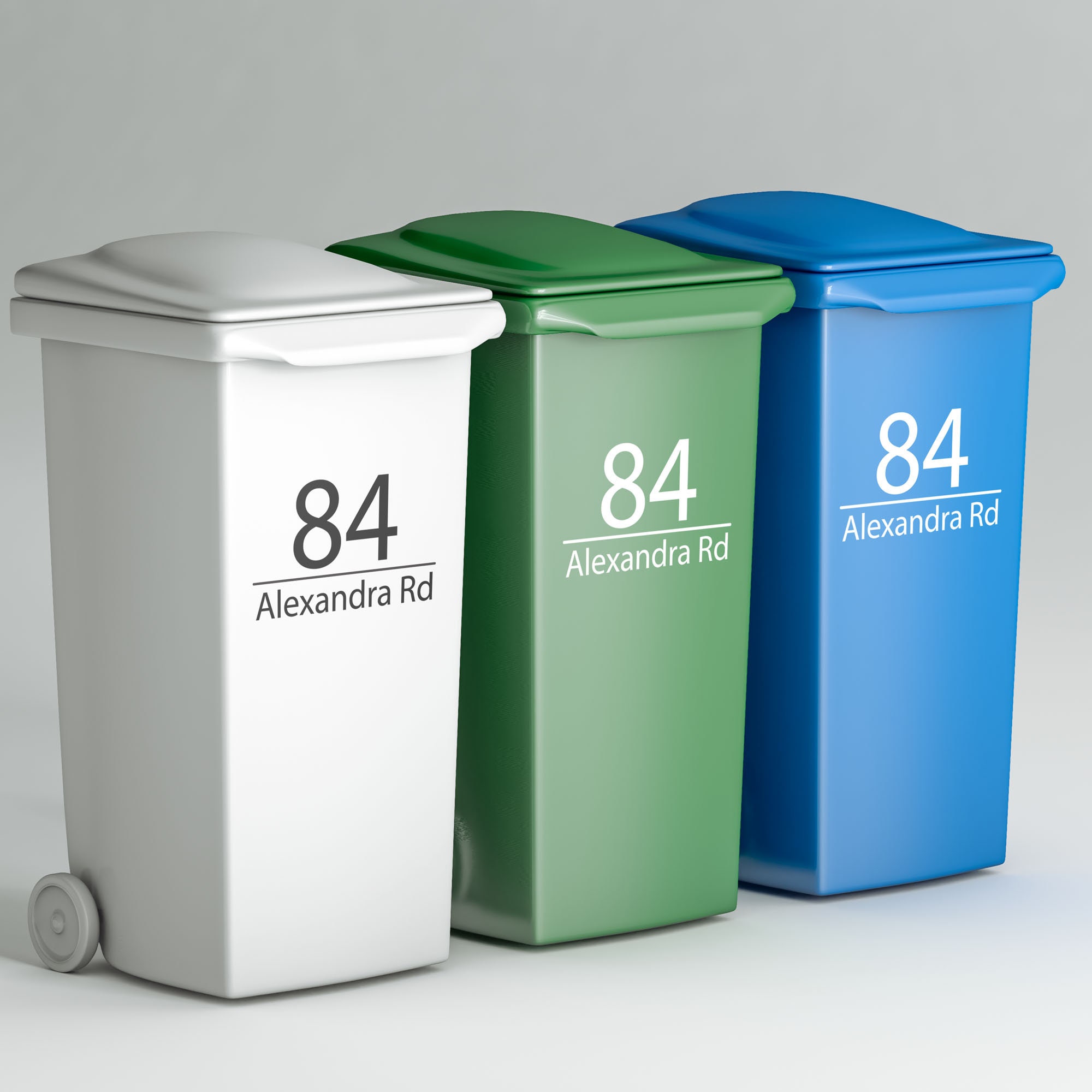 Personalised Wheelie Bin Vinyl Decal Waterproof Vinyl Wheelie - Etsy