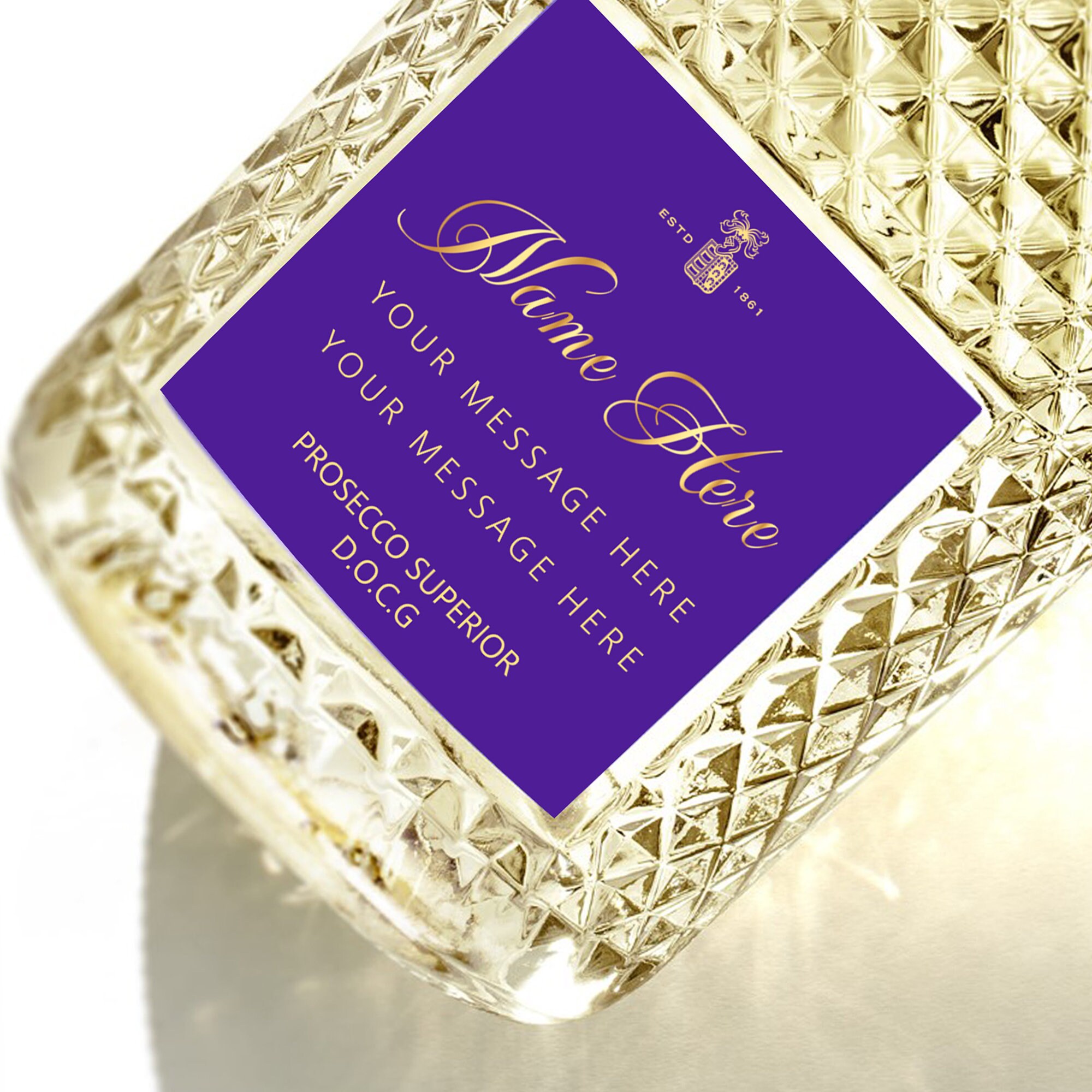 Personalised Prosecco Champagne Wine Label for Gift, Gift Idea and ...