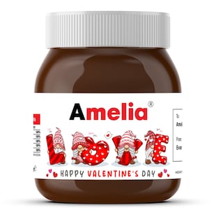 Personalized Nutella Label With Name, Custom Nutella Label for ...