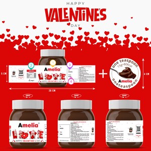 Personalized Nutella Label With Name, Custom Nutella Label for ...