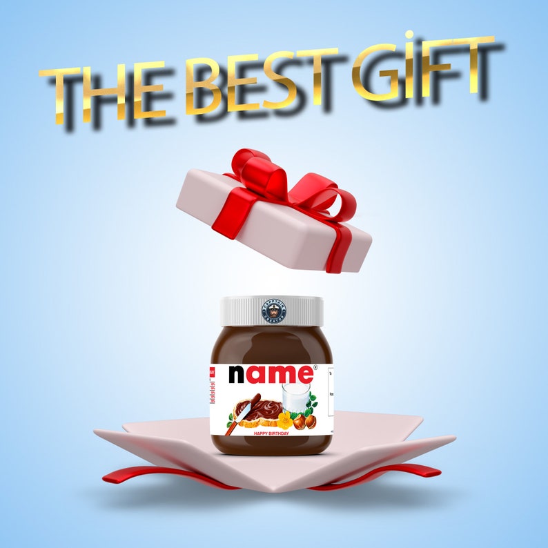 Personalised Nutella Chocolate, Funny Gift, Printed Decals, Valentine ...