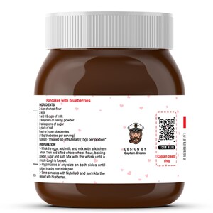 Personalized Nutella Label With Name, Custom Nutella Label for ...