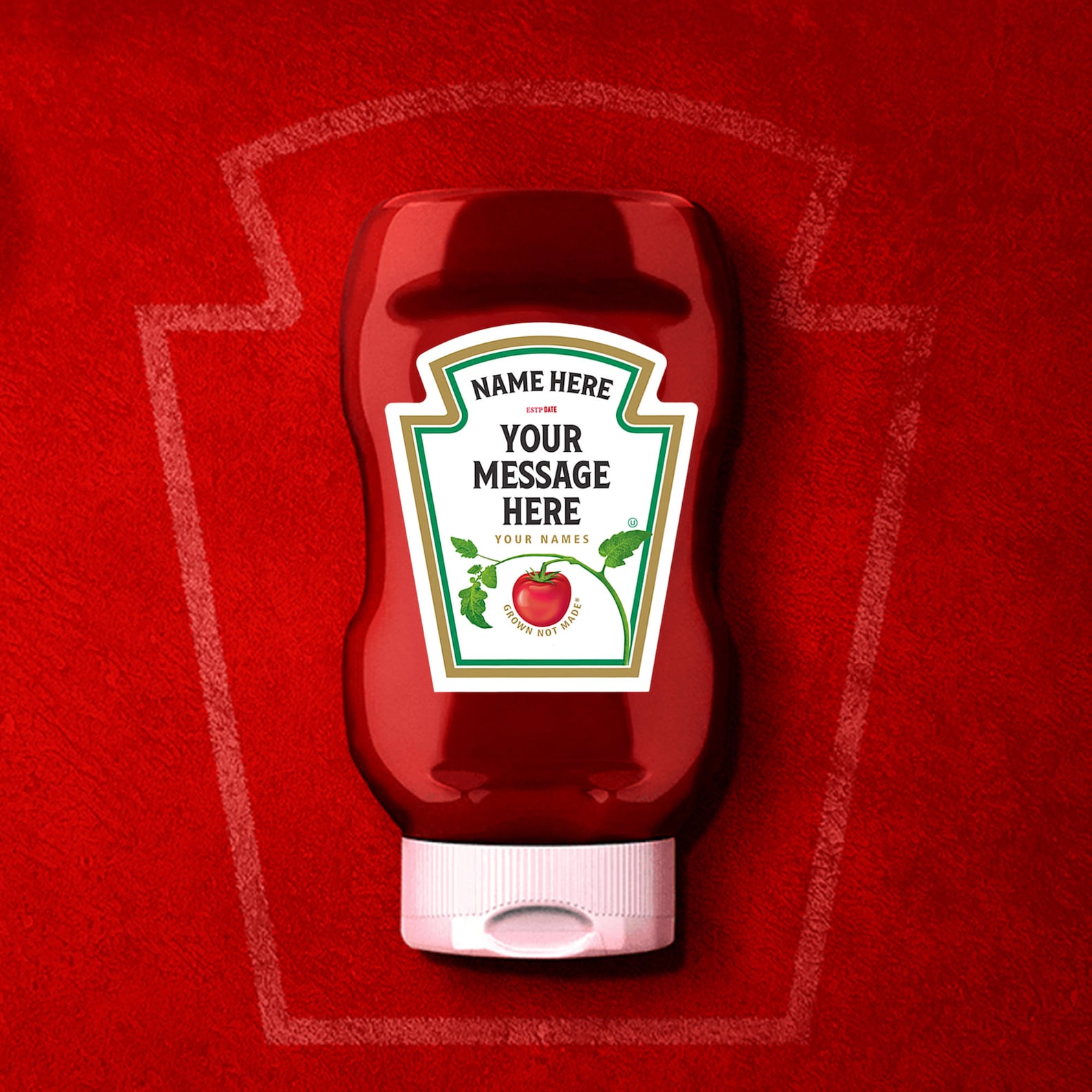 Personalised Tomato Ketchup, Sauce Label Vinyl, Sticker Funny, Gift ...