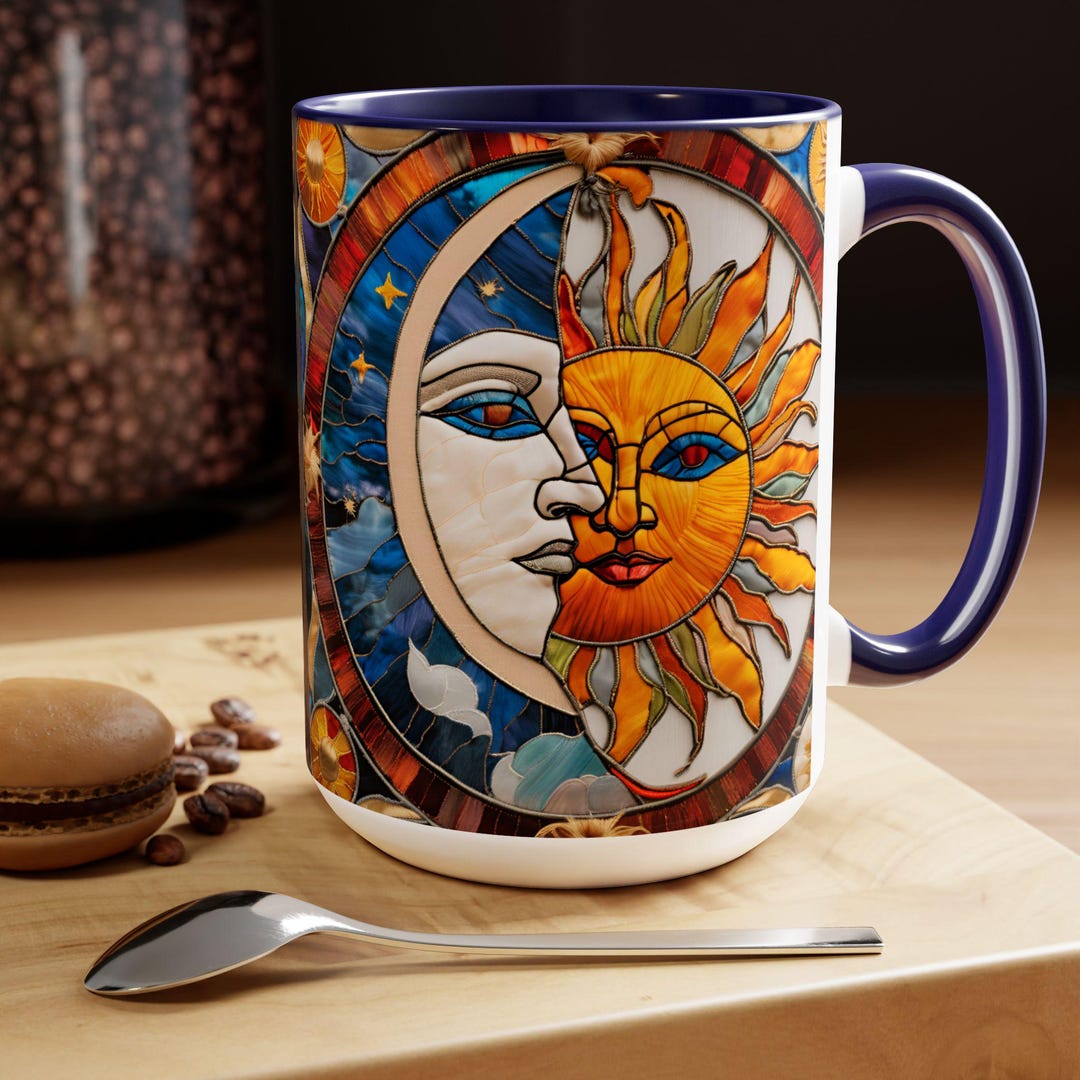 Sun and Moon Modern Design Coffee Mug Celestial Gift Science Teacher ...