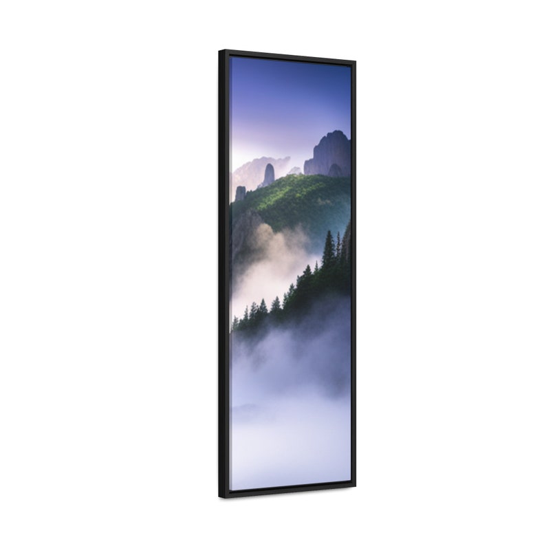 Mountains Long Narrow Vertical Wall Art Gallery Canvas Wraps, Vertical ...