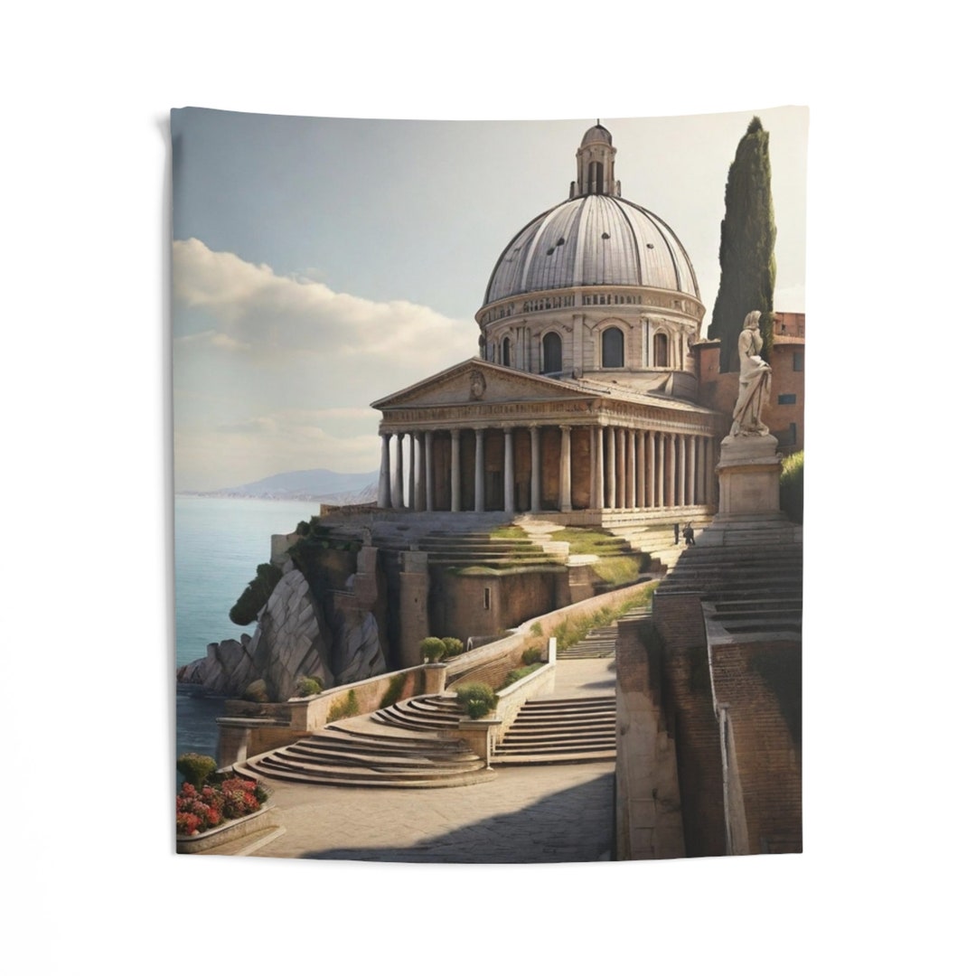 Italy Historical Monuments Style Wall Hanging Tapestry, Tapestry for ...