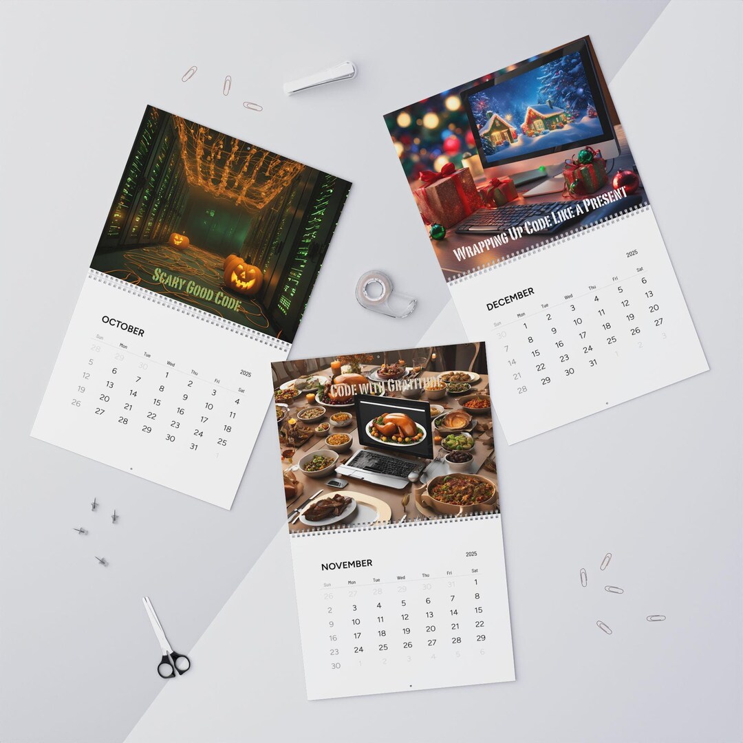 Wall Calendars 2025 for IT Pros, Calendar for IT Workers Unique 2025 ...